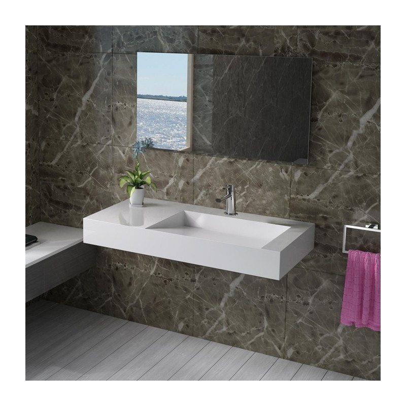 Plan vasque en résine pour salle de bain SDPW12-C